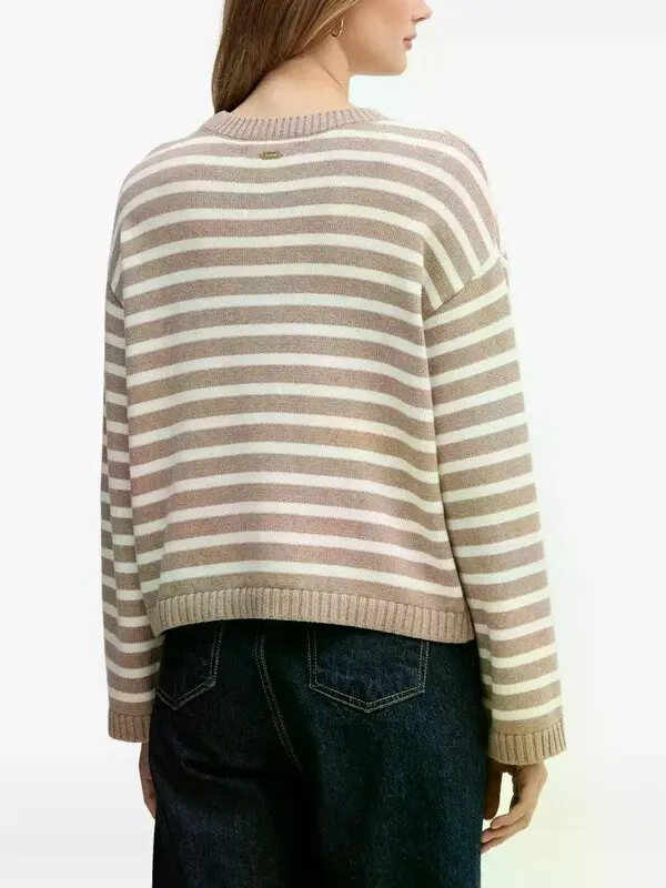 Barbour Rosie Striped Crew Neck Sweater