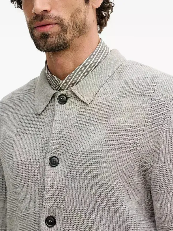 Barbour Check Button Cardigan