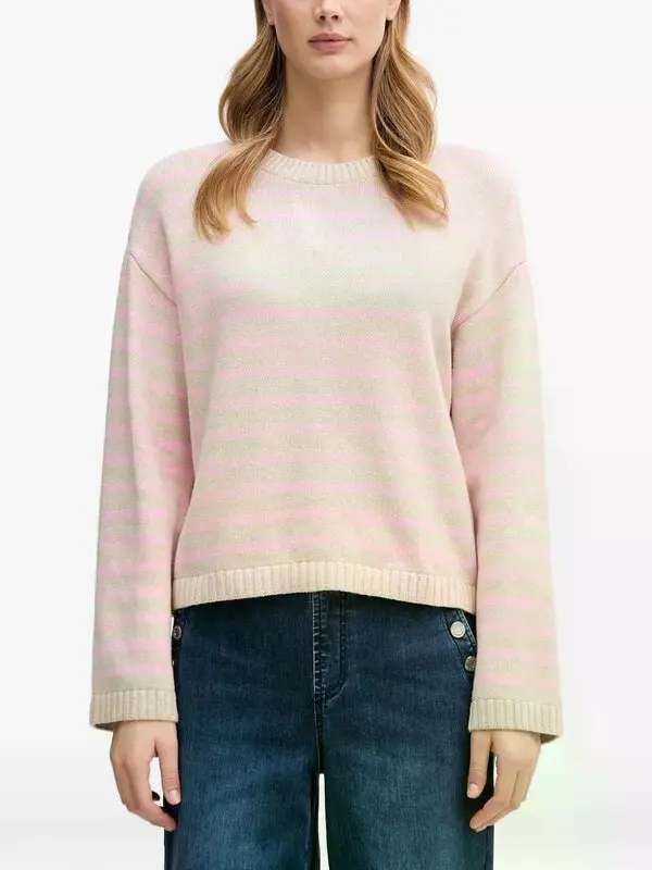 Barbour Rosie Striped Round Neck Long Sleeve Sweater