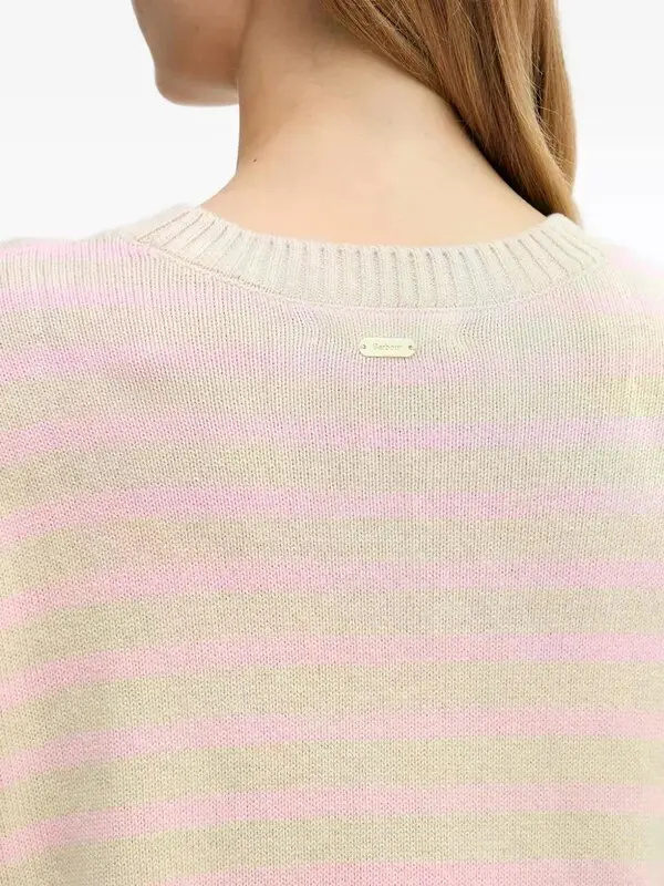 Barbour Rosie Striped Round Neck Long Sleeve Sweater