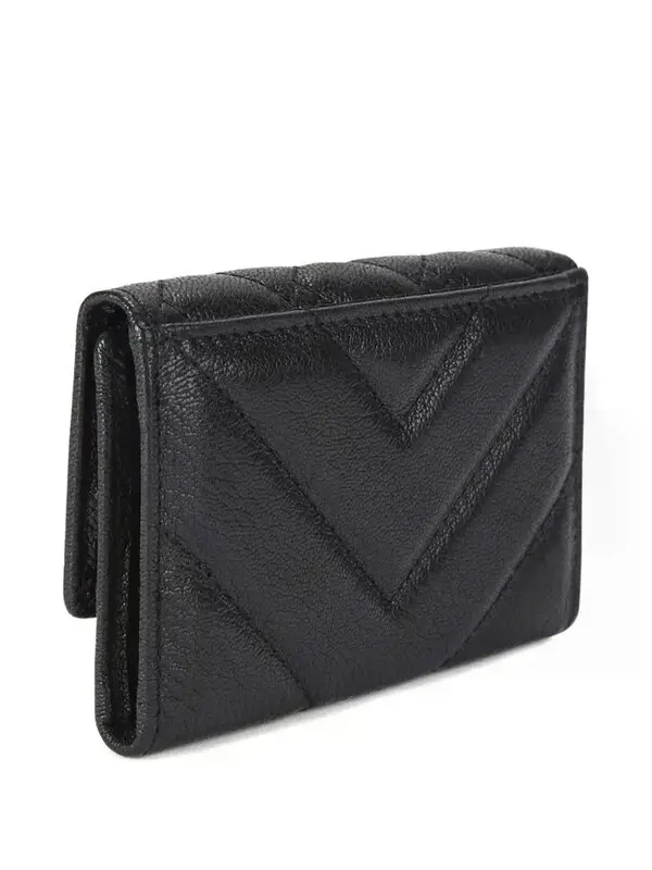 Kurt Geiger Quilted Eagle Plaque Card Holder