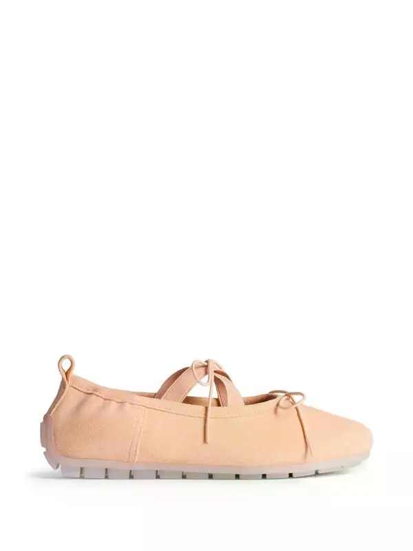Simone Rocha Ballet Flats With Elasticated Straps - Neutrals