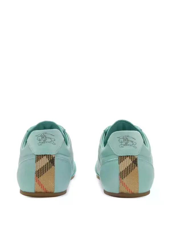 Burberry Leather Knight Runner Sneakers - Blue