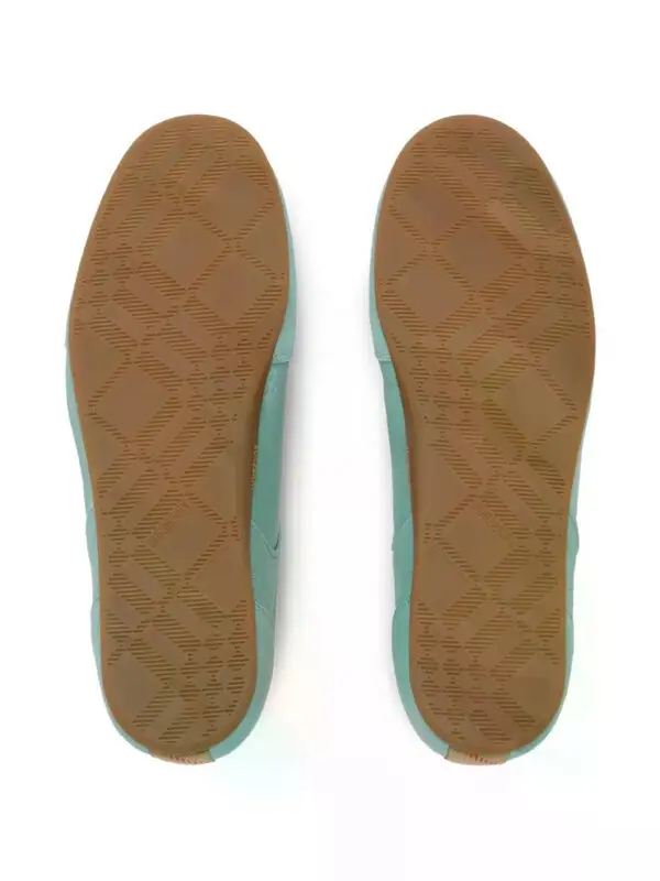 Burberry Leather Knight Runner Sneakers - Blue
