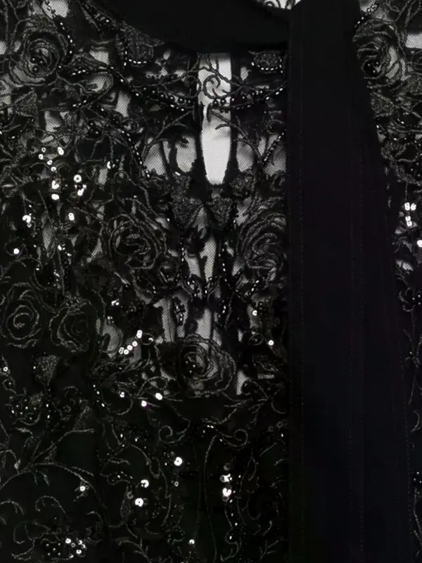 Zuhair Murad Embellished Floral Blouse