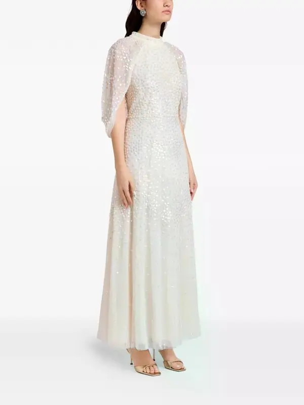 NEEDLE & THREAD Embellished Maxi Dress - Neutrals