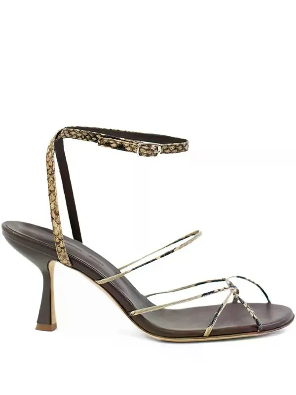 Christopher Esber Serpent Heel Sandals - Brown