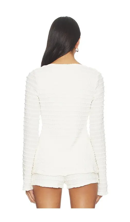 SEVEN WONDERS Adalee Ruffle Texture Top
