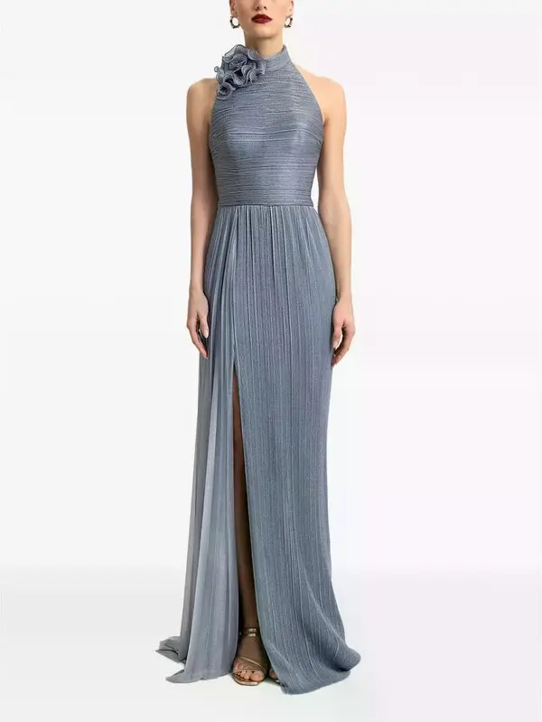 GEMY MAALOUF Floral-appliqué Gown