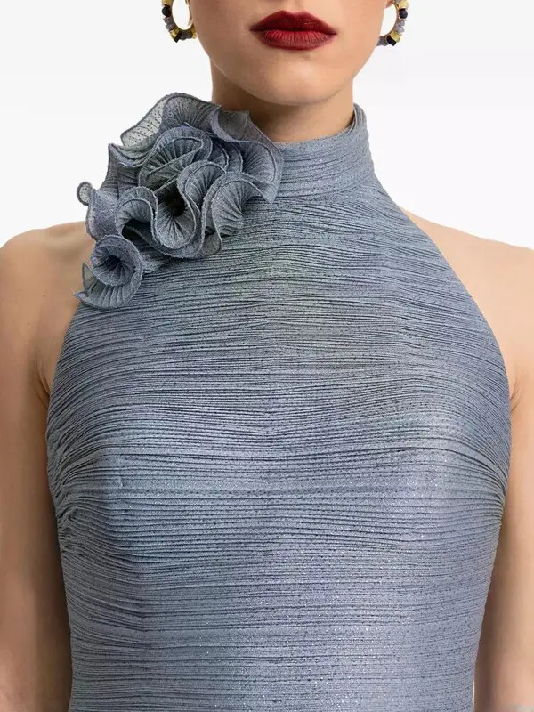 GEMY MAALOUF Floral-appliqué Gown
