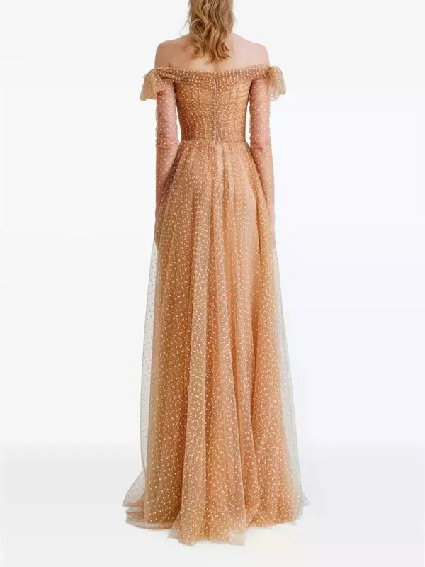 GEMY MAALOUF Off-the-shoulder Gown - Neutrals
