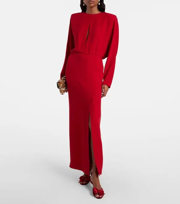 Valentino Garavani Velvet Bow Mules - Red