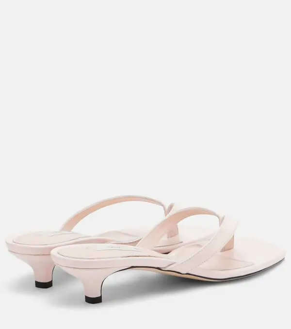 TOTEME Leather Thong Sandals - Pink