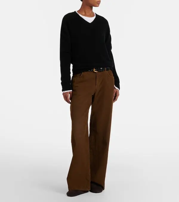 THE ROW Hudson Suede Mules - Brown
