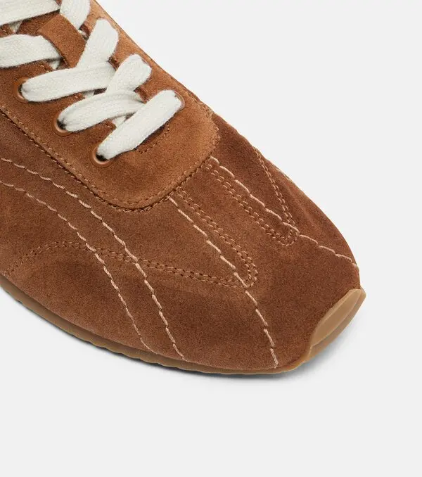 TOTEME Suede Lace-up Sneakers - Brown