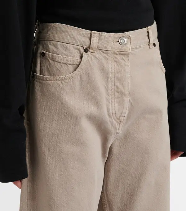 THE ROW Finbar Wide-leg Jeans In Smoke Grey