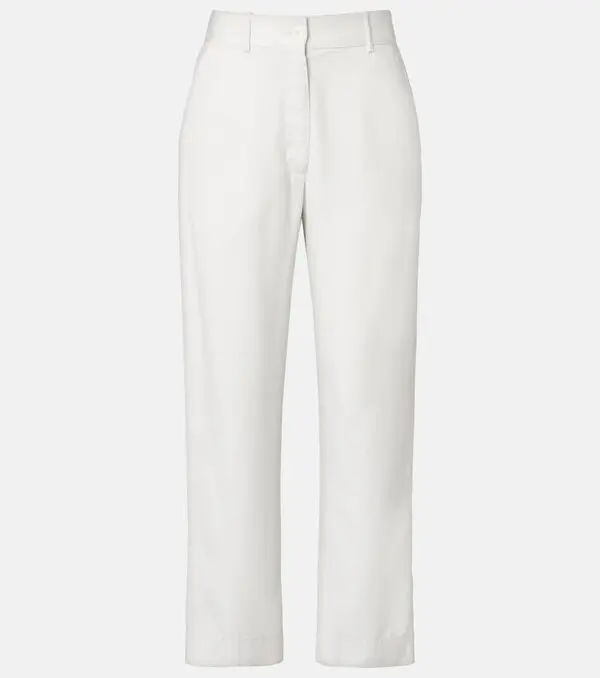 THE ROW Igor Cotton Straight Leg Trousers