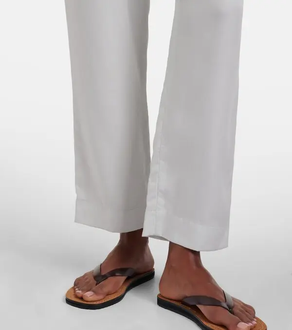 THE ROW Igor Cotton Straight Leg Trousers