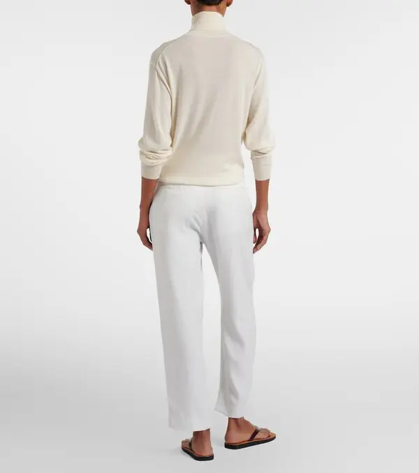 THE ROW Igor Cotton Straight Leg Trousers