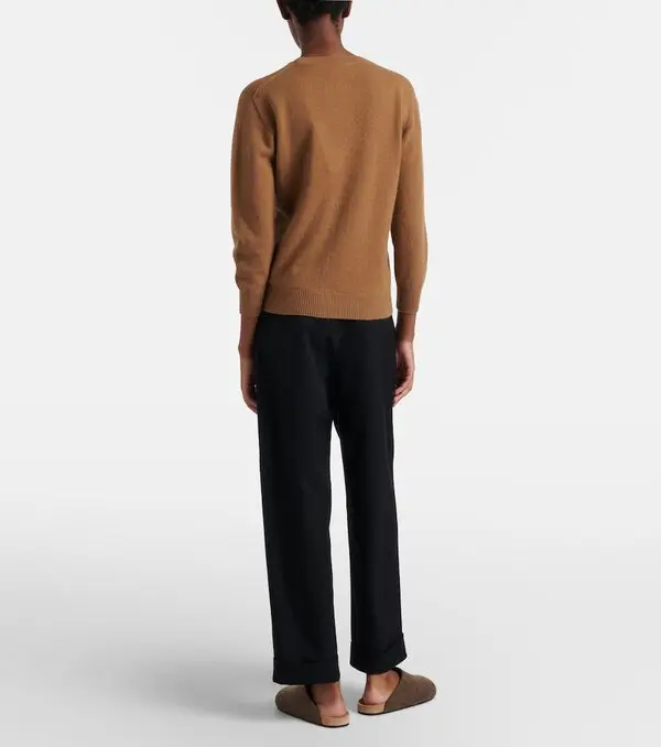 THE ROW Delano Wool Straight Leg Pants
