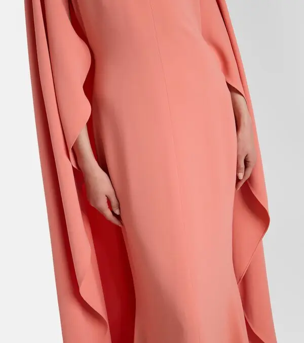 Elie Saab Embellished Cape Gown