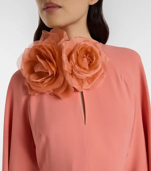 Elie Saab Embellished Cape Gown