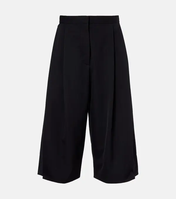 THE ROW Kalyan Wool Bermuda Shorts - Black