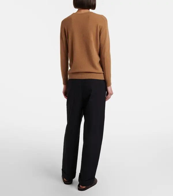THE ROW Delano Cotton Straight Pants - Black