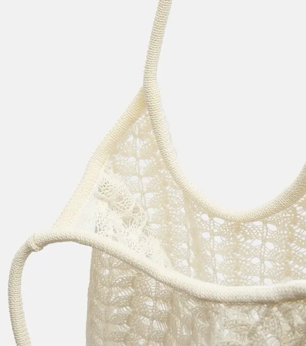 ERES Crochet Shoulder Bag - Beige