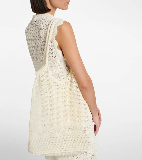 ERES Crochet Shoulder Bag - Beige