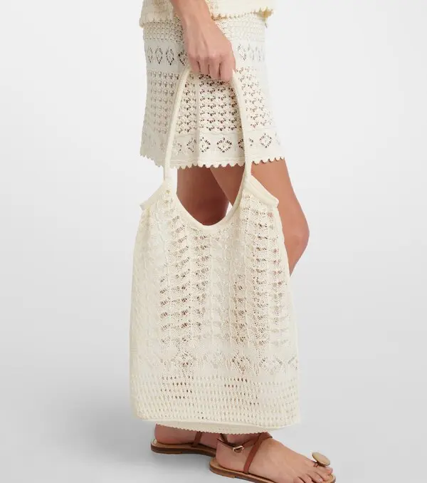 ERES Crochet Shoulder Bag - Beige