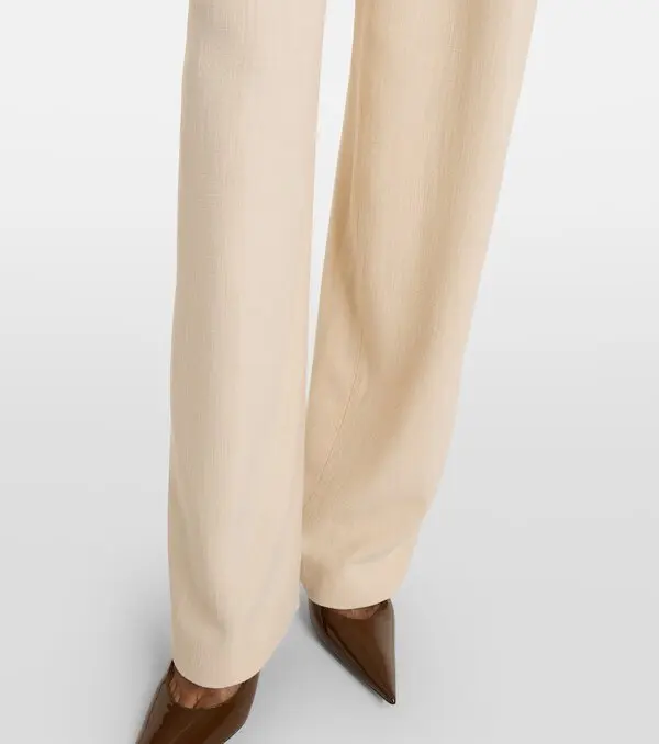 Wardrobe.NYC High-rise Wide-leg Viscose Trousers