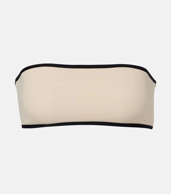 TOTEME Strapless Bikini Top - Brown