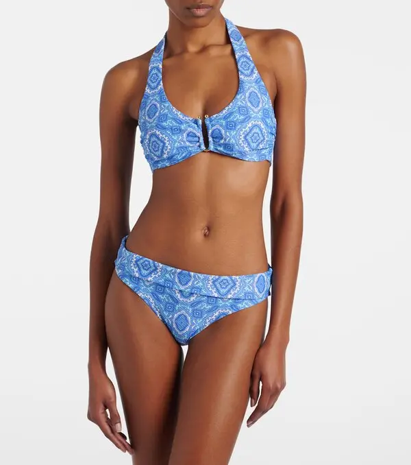 Heidi Klein Mykonos Printed Bikini Bottoms