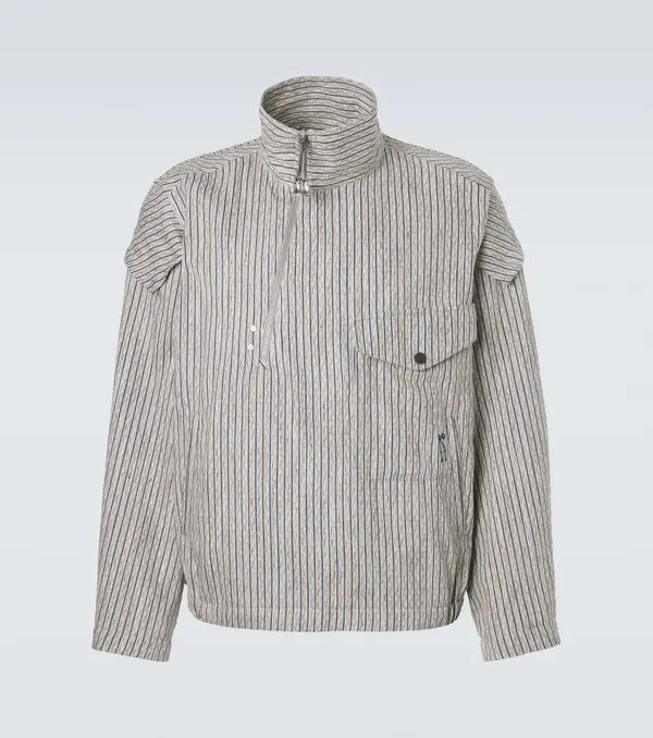 KIKO KOSTADINOV Farkas Cotton And Linen-blend Jacket - Multicoloured