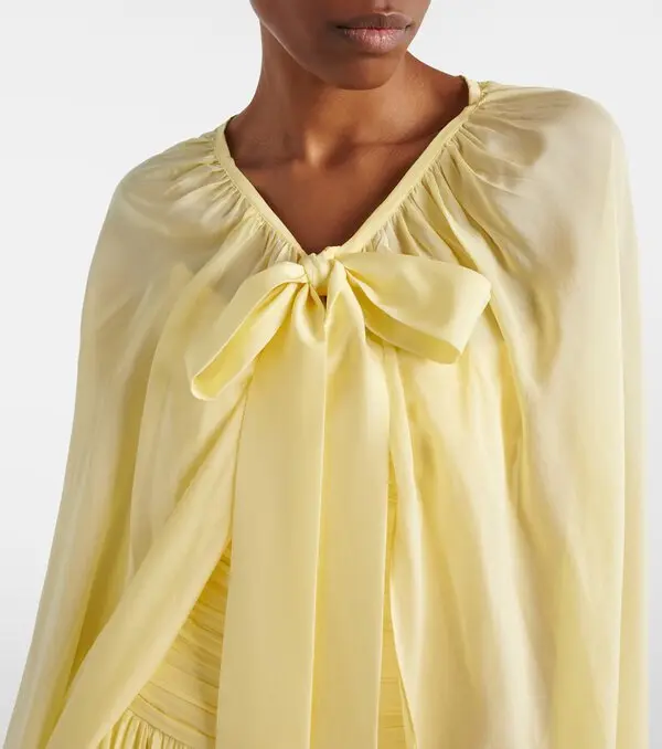 LA FUORI Draped Cape And Gown Set