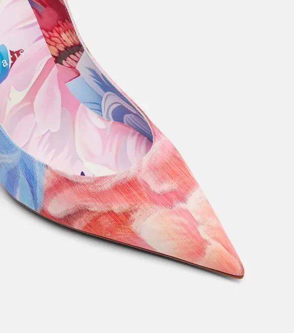 CHRISTIAN LOUBOUTIN Miss Z Floral Chine Pumps