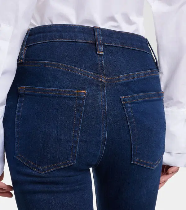 FRAME Reboot Cropped Bootcut Jeans In Outfox