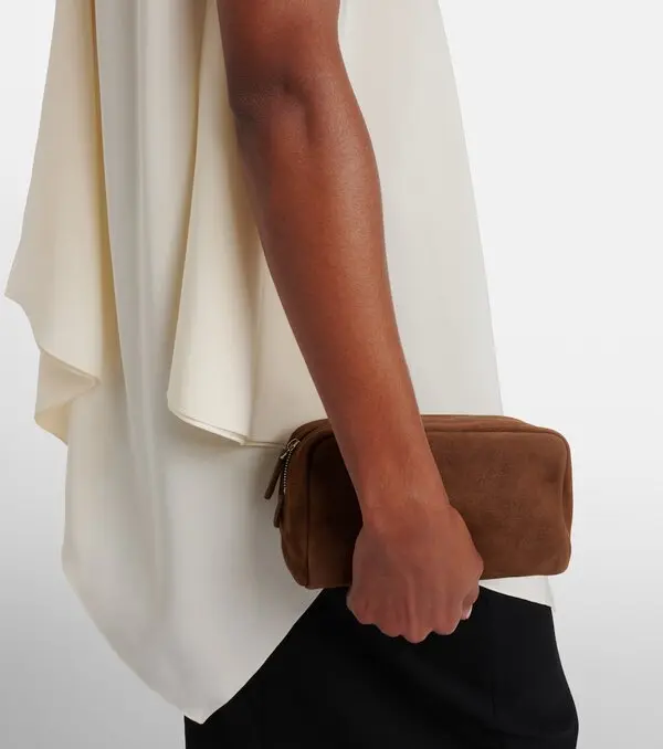 THE ROW Astra Small Pouch - Brown