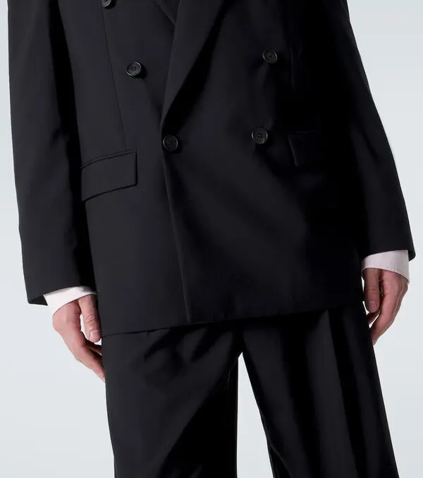 THE ROW Mazzy Double-breasted Wool Blazer