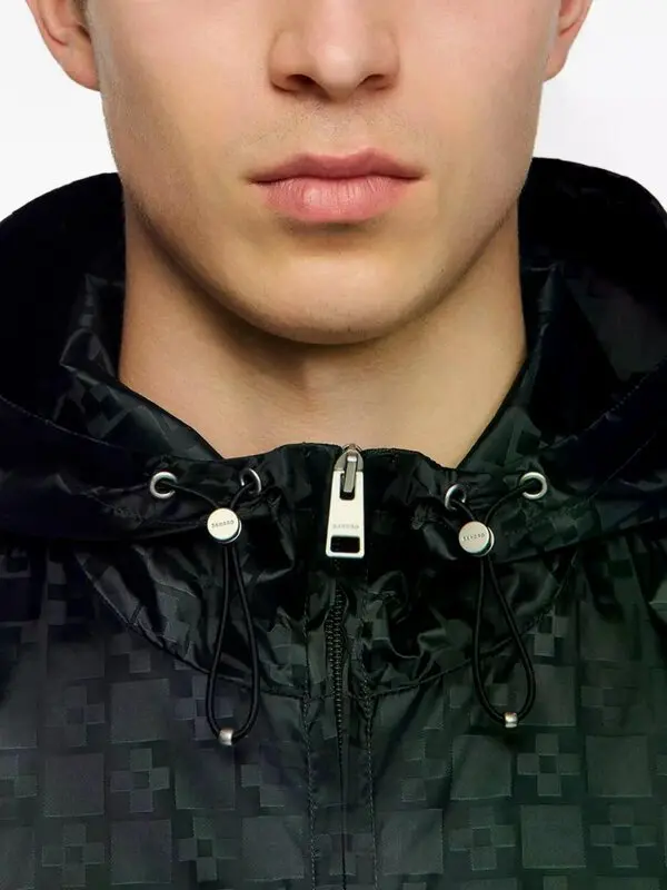 Sandro Checked Zip-up Jacket