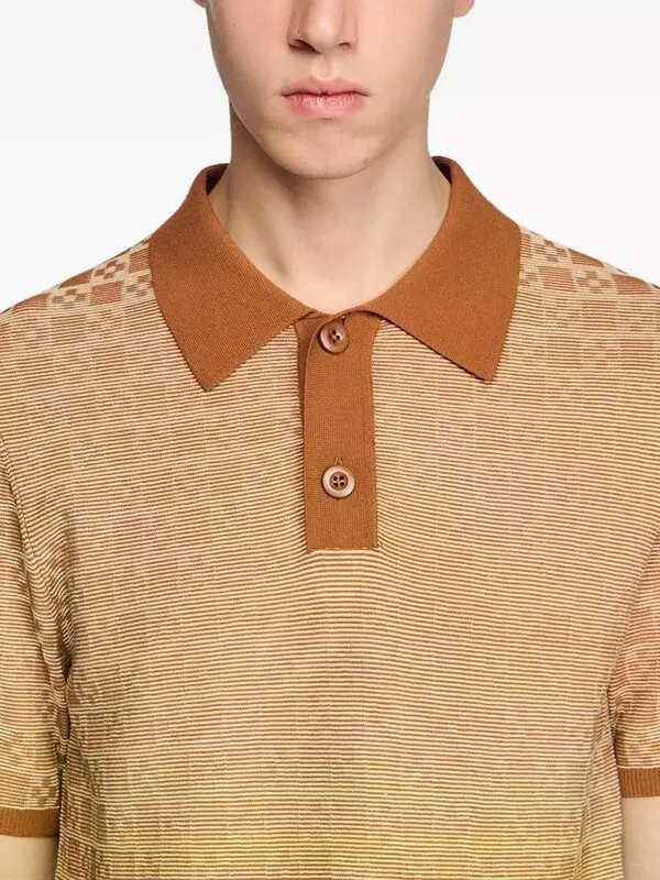 Sandro Square Cross Polo Shirt - Neutrals