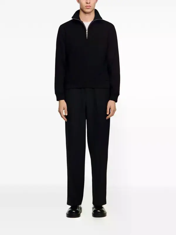 Sandro Cotton Zip-up Sweatshirt