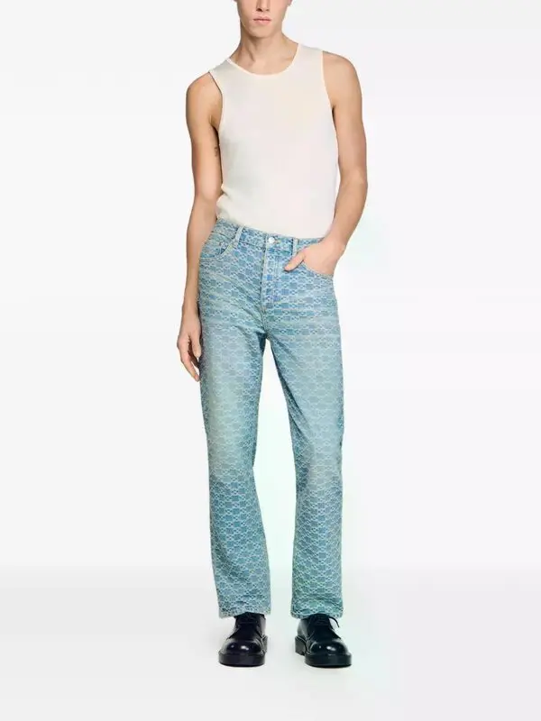 Sandro Regular-fit Square Cross Jeans
