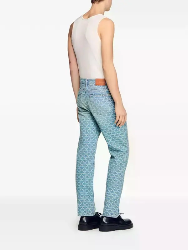 Sandro Regular-fit Square Cross Jeans