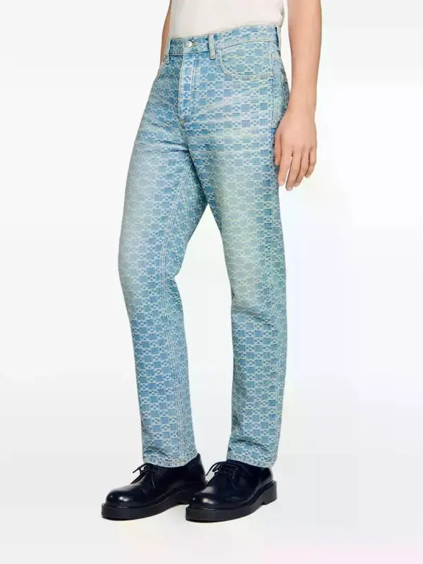Sandro Regular-fit Square Cross Jeans