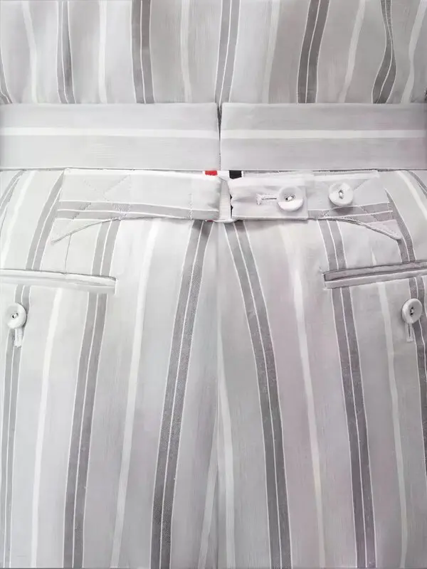 Thom Browne Striped Cotton Shorts