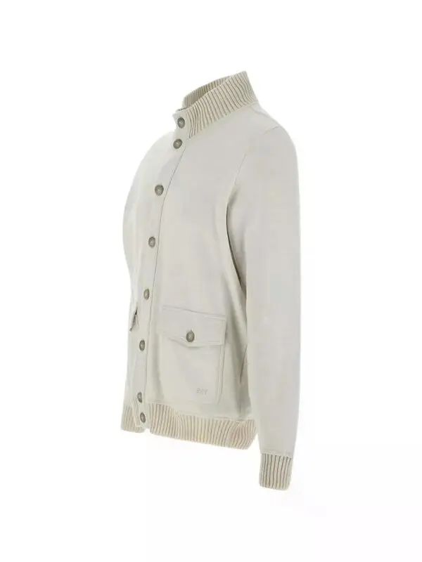 FAY Ribbed Trim Flap Pockets Jacket