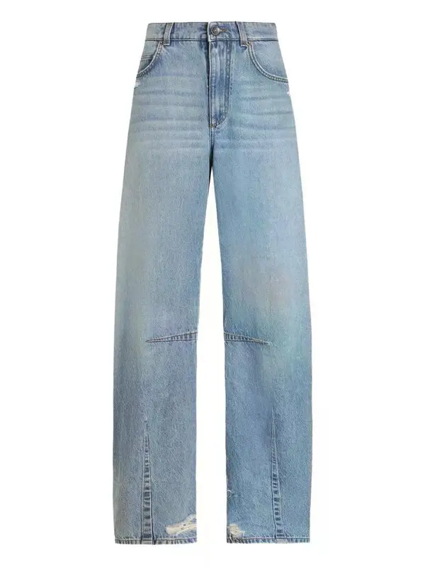Dolce & Gabbana Paneled Distressed Jeans - Blue