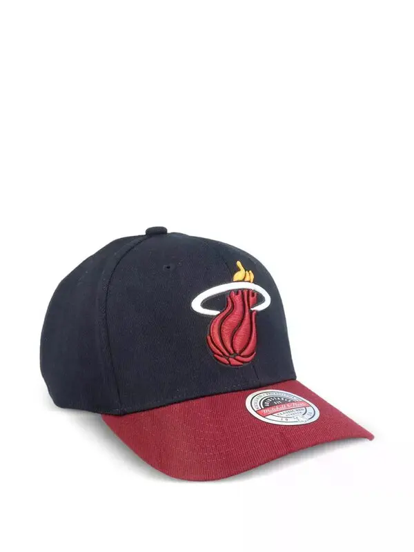 Mitchell & Ness Miami Heat Two-tone Stretch Snapback Cap - Black